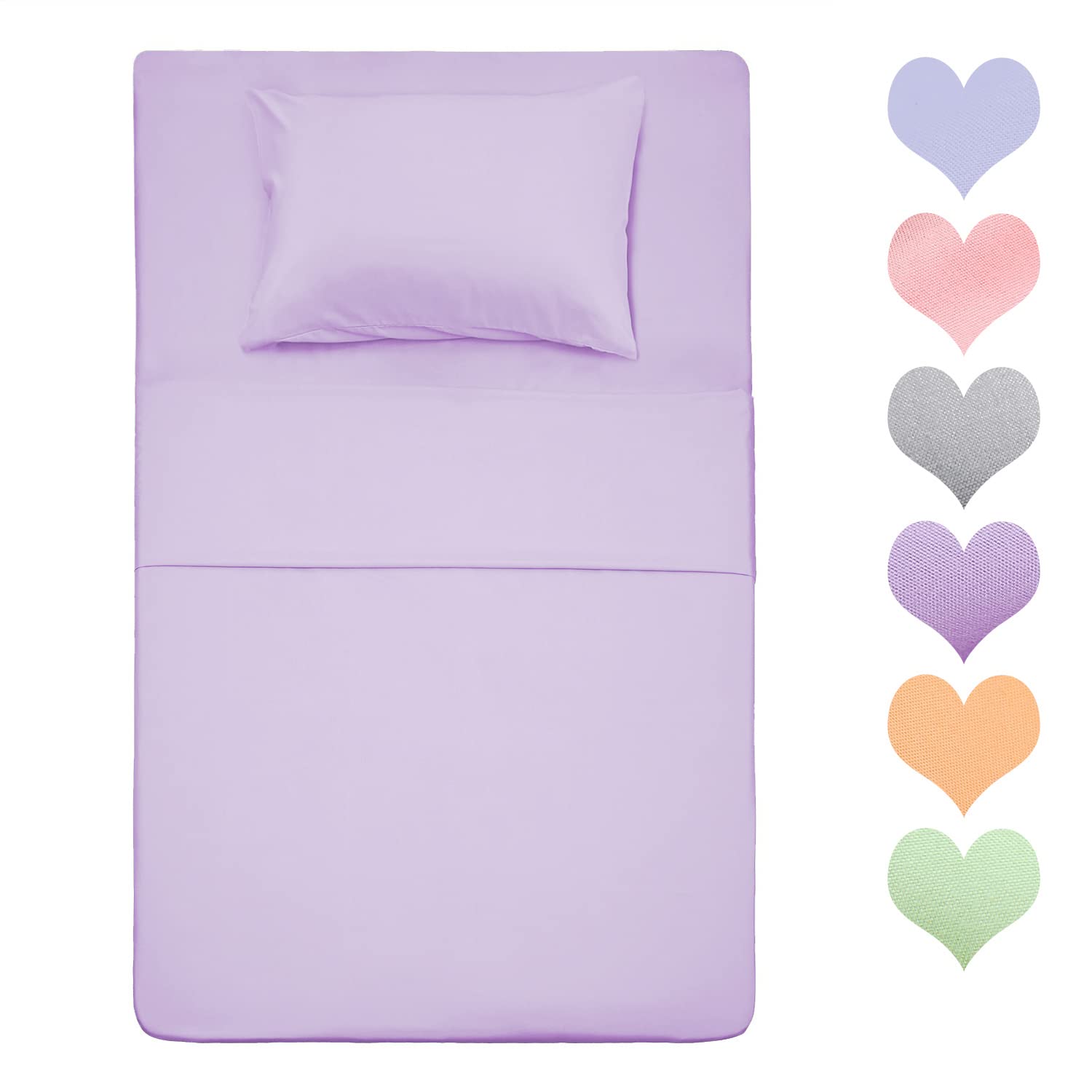 Best Season Cotton Twin Size Sheet Set (Lavender Color) 3 Piece ...