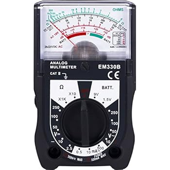 Power Gear Multimeter, 14 Range, Battery Tester, 250V, Analog, Measures ...