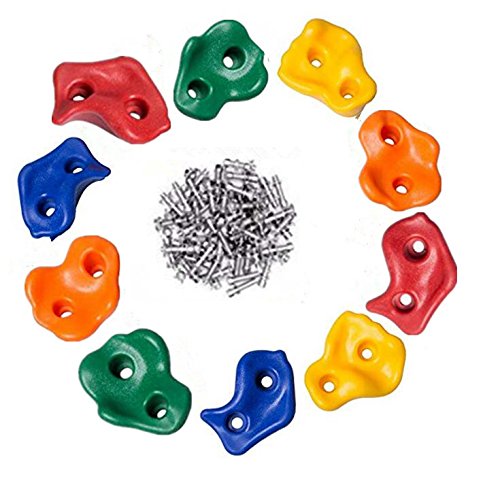 LZMU Rock Climbing Holds 10Pcs Textured Rock Climbing Hand Holds for ...