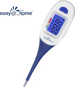 Easy@Home Digital Thermometer for Oral, Rectal or Axillary Underarm ...