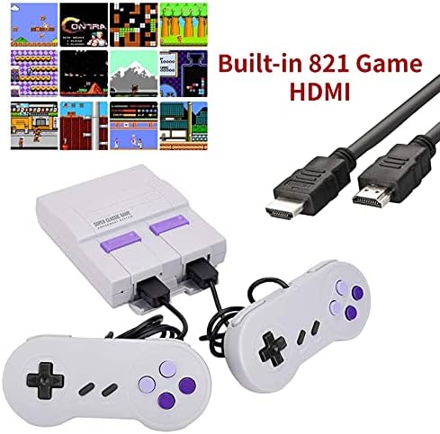 821 Retro Game Console,Classic Mini Game System with Preloaded NES ...