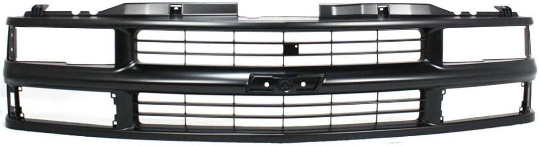 Amazon.com: Grille For 94-99 Chevrolet K1500 C1500 Black Plastic ...