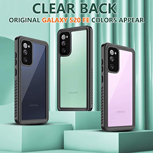Oterkin for Samsung Galaxy S20 FE Case 5G, S20 FE Waterproof Case with Built-in Screen Protector ...