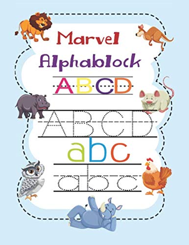 Marvel Alphablock: Trace Letters, Alphabet Handwriting Practice ...