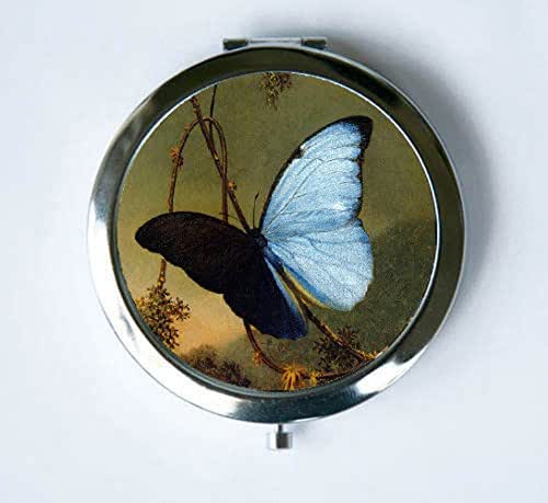 Amazon.com: Blue Butterfly Compact Mirror Pocket Mirror : Handmade Products