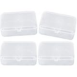 Amazon.com: AKOAK Clear Polypropylene Square Mini Storage Containers ...