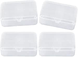 Amazon.com: AKOAK Clear Polypropylene Rectangle Mini Storage Containers ...