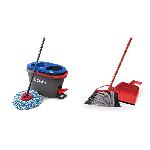 O-Cedar EasyWring RinseClean Microfiber Spin Mop & Bucket Floor ...