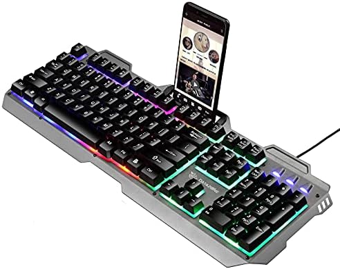 Datazone USB Wired Keyboard with RGB Multicolor LED Backlight ...