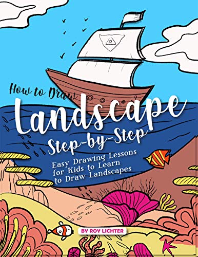 How To Draw Landscape Step By Step Easy Drawing Lessons For Kids To