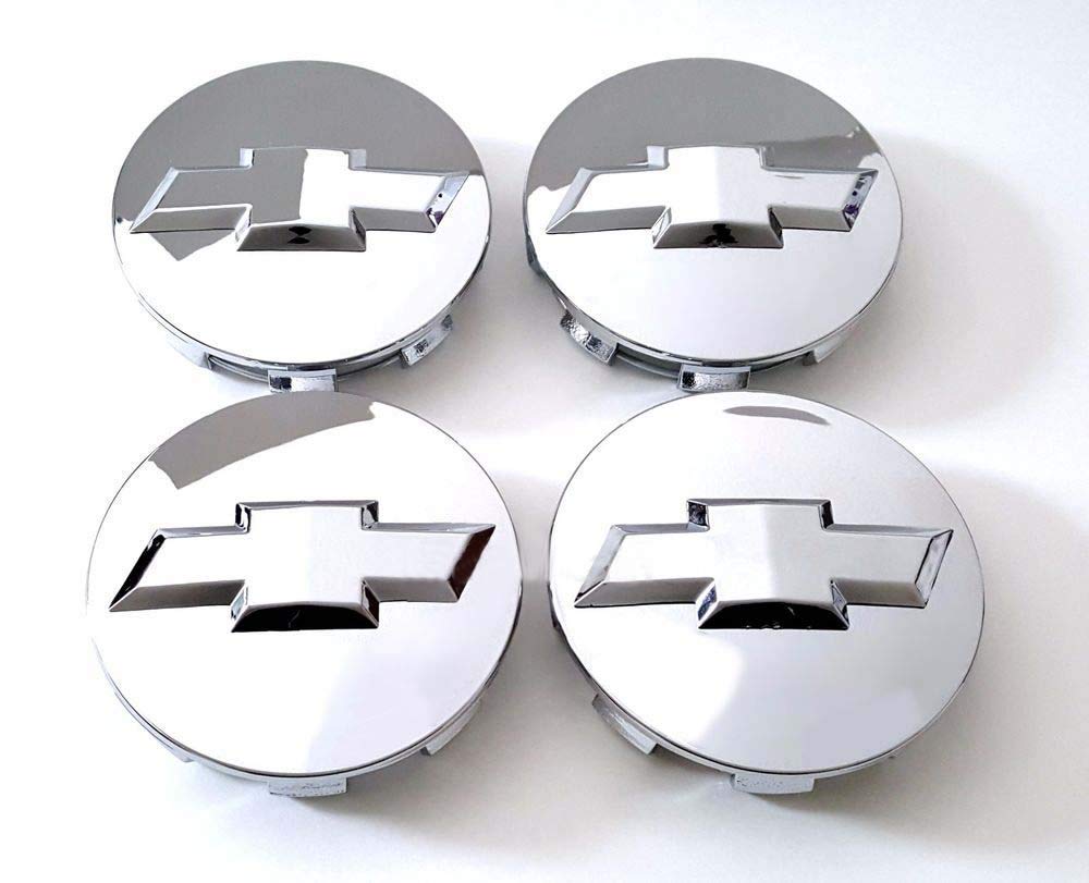 Automotive Black 3.25 Chrome Center Cap Emblem for 18 20 22 Chevy ...