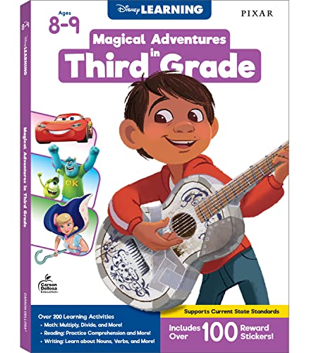 Disney Learning Magical Adventures In 3rd Grade Workbooks All Subjects ...