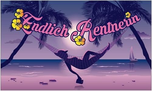 Fahne / Flagge Endlich Rentnerin Strand 90 x 150 cm: Amazon.de: Sport ...