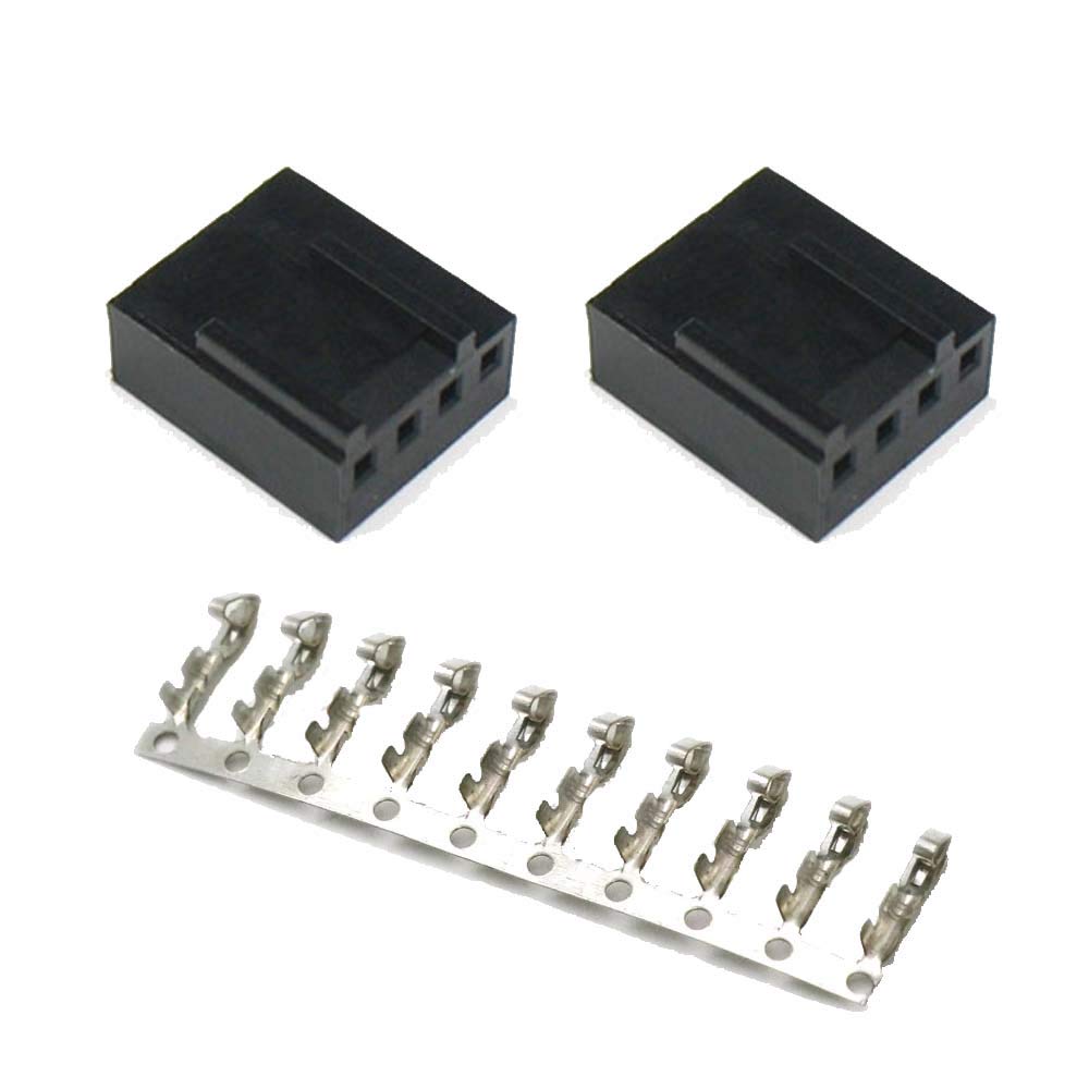 Mua ATX Standard FAN Connector 4Pin Female Housing x 2 Pins 10 Set 3Pin ...