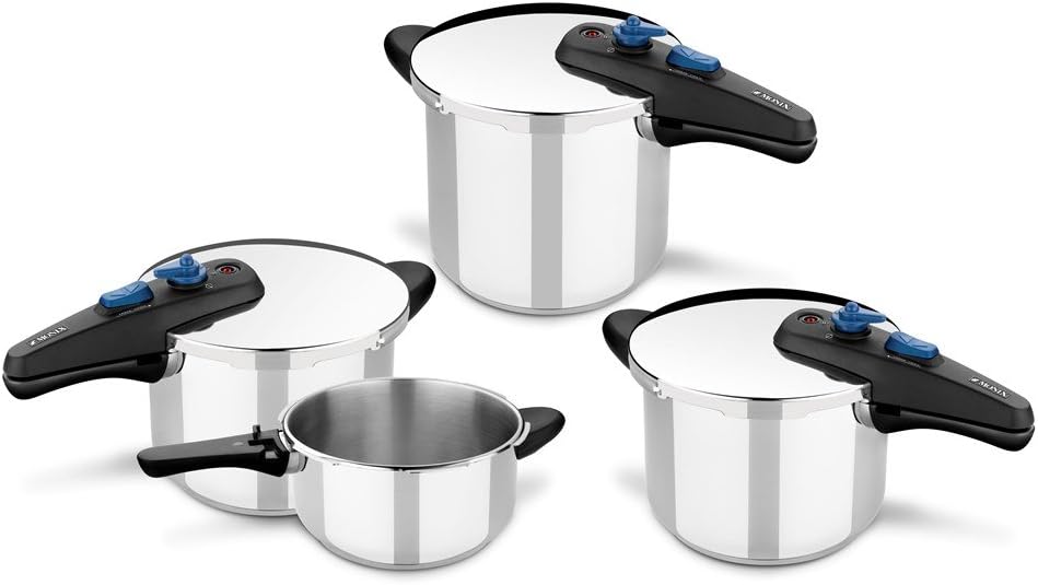 Monix Veloce Fast Pressure Cooker, Stainless Steel, Silver, 6 Litre ...