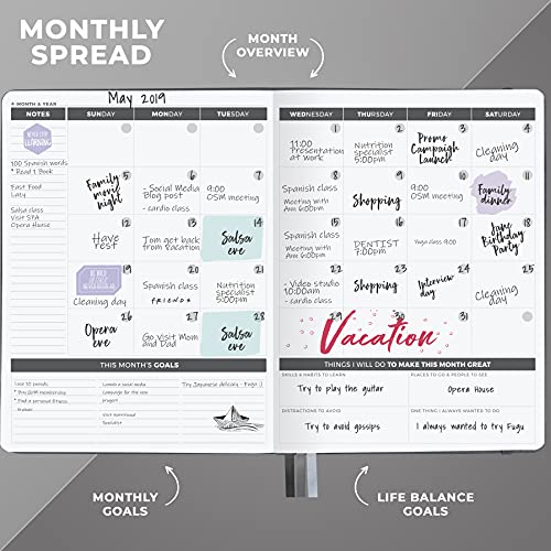 Clever Fox Planner Daily PRO - 8.5 x 11" A4 Size Daily Life Planner and ...