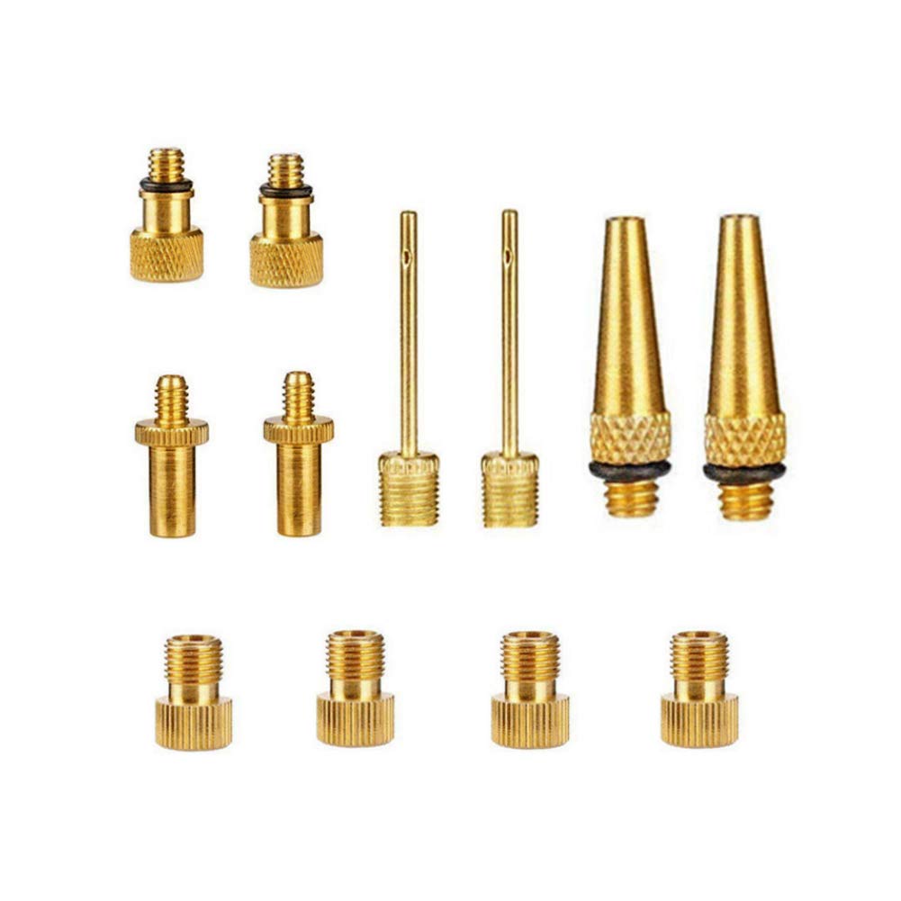 Beito Fahrradventil Adapter 12 stücke Kupfer Fahrradpumpe Adapter Set ...