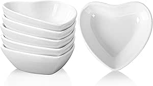 Amazon.com | Delling Mini Dipping Bowls Set Soy Sauce Dishes, Heart ...