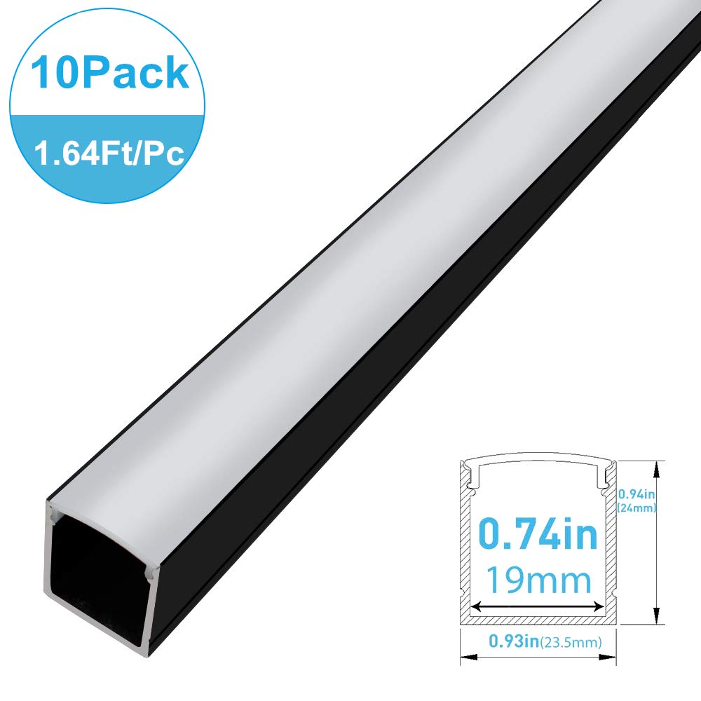 Buy inShareplus U Shape LED Aluminum Channel System With Milk White ...