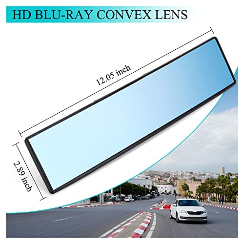 SONCHIE Universal Rear view Mirror 12 inch Panoramic Wide Angle curved ...