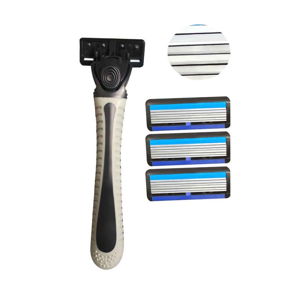 Amazon.com: Disposable Razors for Men 6 Blades Shave for Sensitive Skin ...