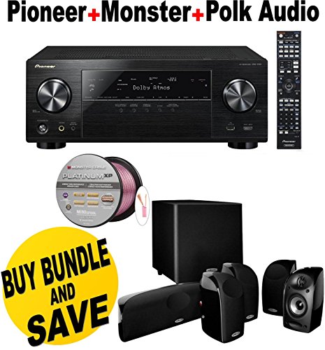 Onkyo TX-NR747 7.2-Channel Networking A/V Receiver + (1) Pair of Polk ...