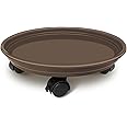 Amazon.com: JzNova Plant Pallet Caddy with Wheels, Round Flower Pot ...