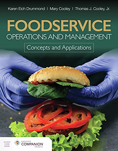 Foodservice Operations and Management: Concepts and Applications ...