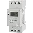 Baomain THC15A AC 110V Digital LCD Power Programmable Timer Time Switch Relay 16A Amp White ...
