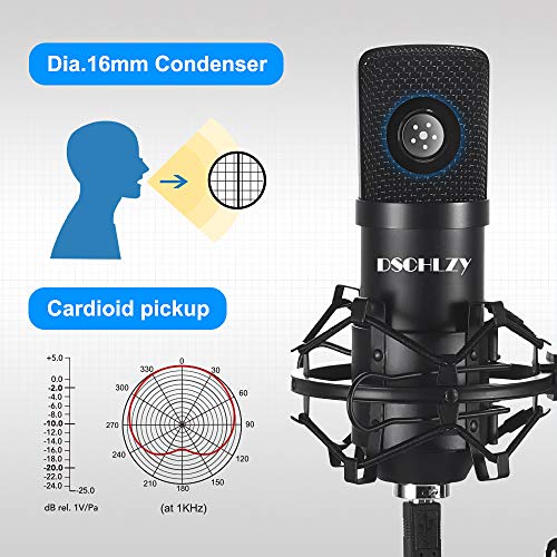 USB Streaming Podcast PC Microphone: Professional Computer Mic 192kHz ...