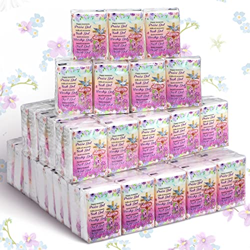 Yinder 120 Pack Christian Pocket Tissues in Bulk 3 Ply Facial Tissues ...