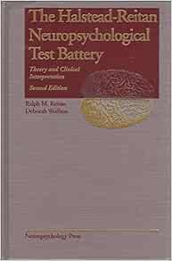 Amazon.com: The Halstead-Reitan neuropsychological test battery: Theory ...