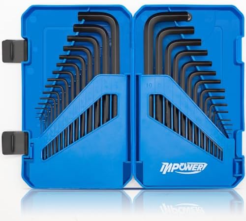 InPower Allen Wrench Set, SAE and Metric Hex Key Set 30pcs, Allen Key ...