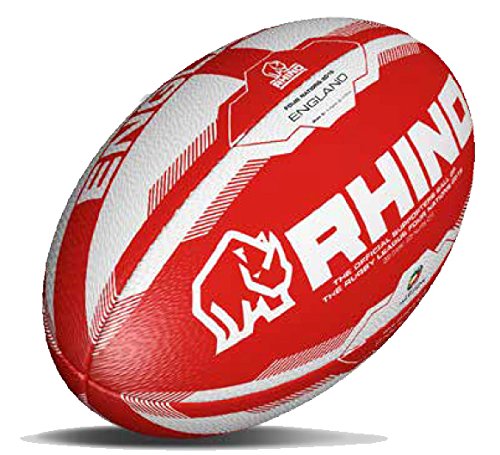 Rugby League Four Nations England Rugby Ball - Size 5: Amazon.co.uk ...