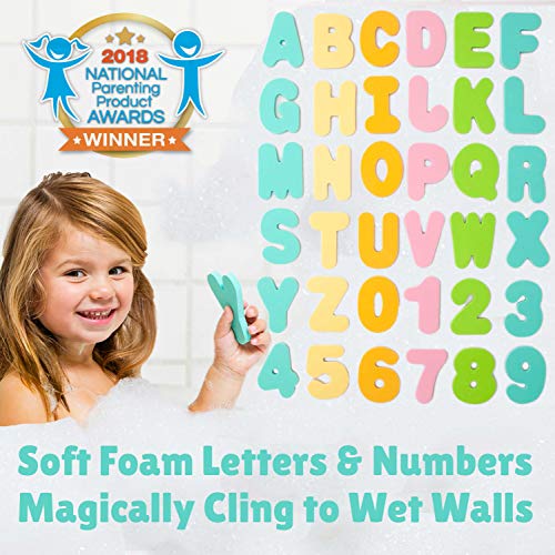 Tub Cubby Safe & Soft ABC 123 Foam Bath Letters & Numbers - Magically ...