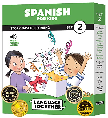 Spanish for Kids Set 2: 10 Beginning Spanish Reader Books for Kids with ...