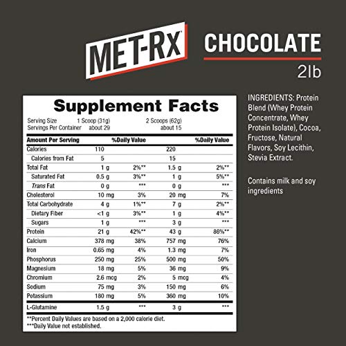 MET-Rx Metamyosyn Protein Plus Whey Isolate and Casein Protein Powder ...