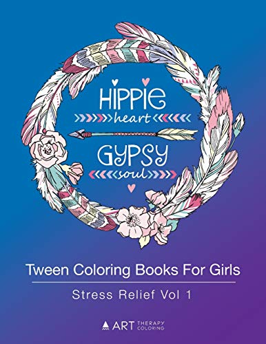 Amazon.com: Tween Coloring Books For Girls: Stress Relief Vol 1 ...