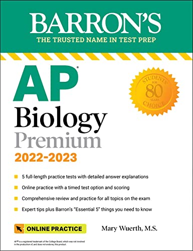Amazon - AP Biology Premium, 2022-2023: 5 Practice Tests ...