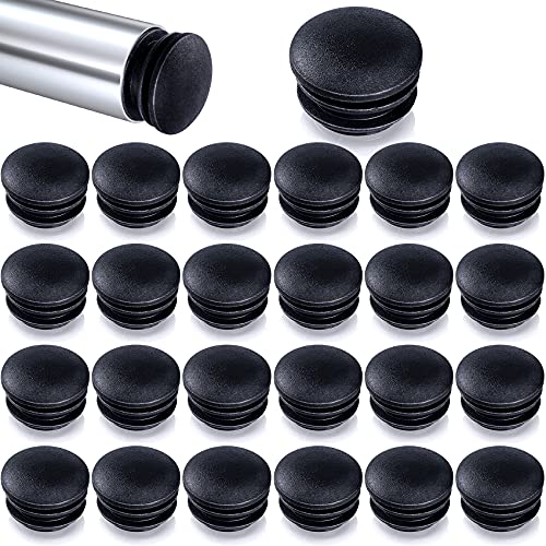 ANCIRS 25 Pack 25mm Dia Round Plastic End Caps for Tube Pipe Protector ...