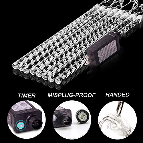 OMGAI 30cm 8 Tubes Meteor Shower Rain Lights with Timer Function - 288 ...