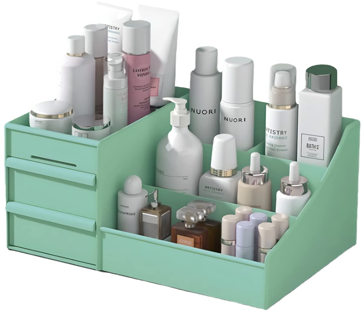 Amazon.com: Makeup Desk Organizer with Drawers - Countertop Organizer ...