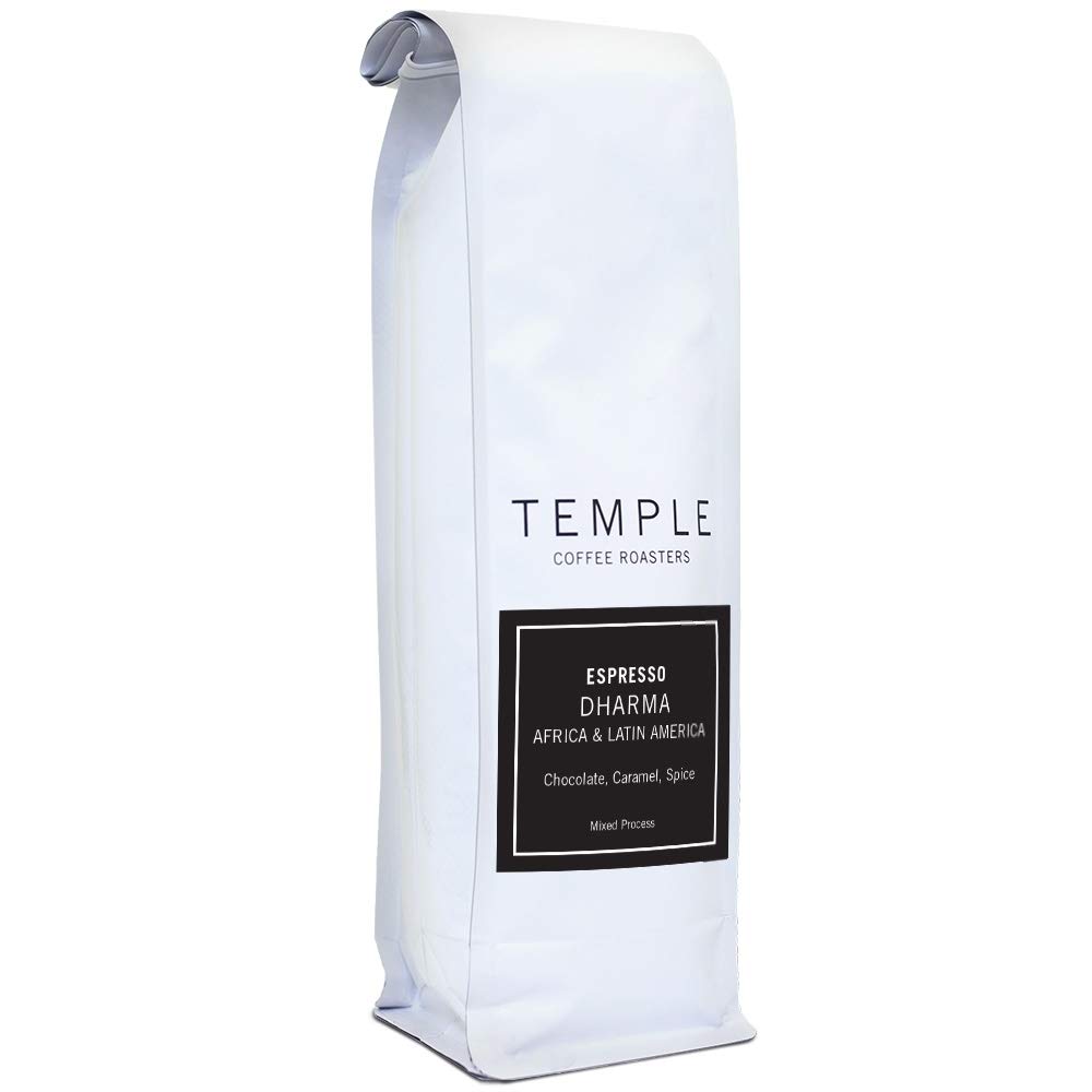 Amazon.com : Temple Coffee "Dharma Espresso Blend" Medium Roasted Whole ...