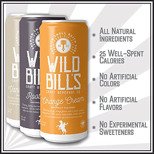 Wild Bill's - 3-Flavor Soda Variety Sampler, All Natural Ingredients ...