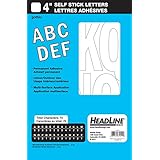 Amazon.com : Headline Sign 31312 Stick-On Vinyl Letters, White, 3-Inch ...