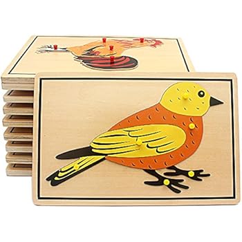 Amazon.com: Lift and Learn Peterson's Backyard Birds Puzzle - Made in ...