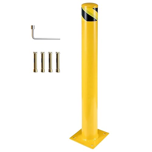 yzbao Bollard Post, Steel Pipe Safety Bollard, 4-1/2" OD, 36" Height ...