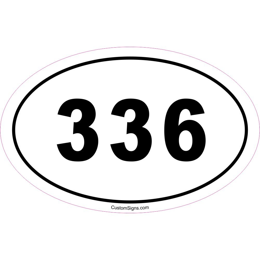 Amazon.com: Custom Signs 336 Area Code Bumper Sticker for Car: Automotive