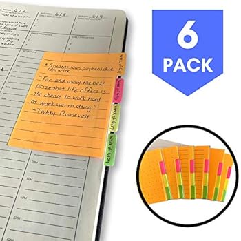 Amazon.com : Sticky Note Tabs (Variety 6 Pack) : Office Products
