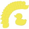 Amazon.com: XIHIRCD 72pcs Yellow Duck Paper Cutouts, Bulletin Board ...